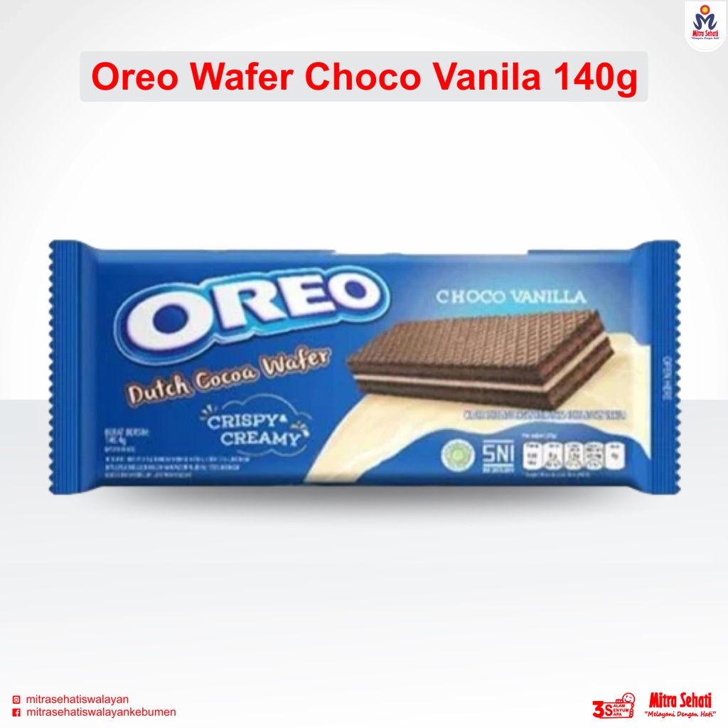 Jual Oreo Dutch Cocoa Wafer 140gr, Wafer Coklat dengan Krim Rasa Coklat ...