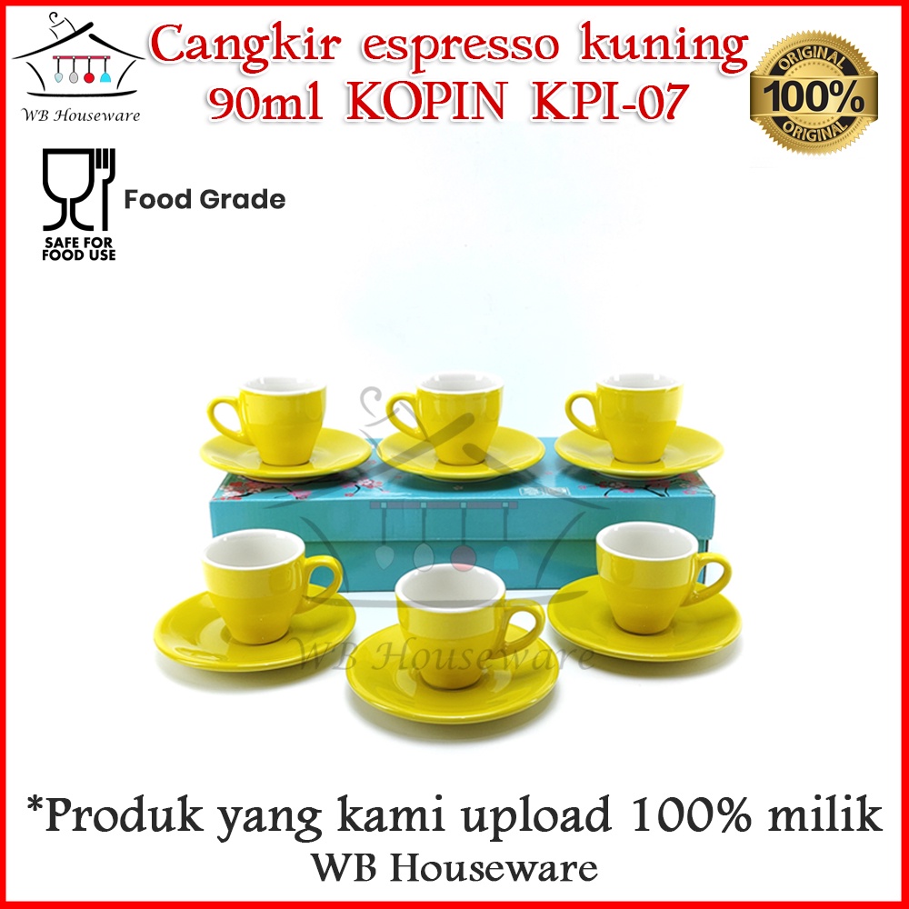Jual cangkir kopi gelas coffee set cafe espresso 90ml porcelain KOPIN ...