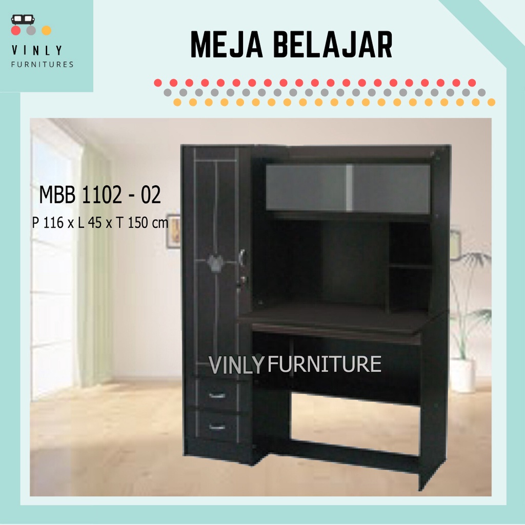 Jual Meja / Meja Belajar / Meja Tulis / Meja Belajar Kayu TOPPAN MBB ...
