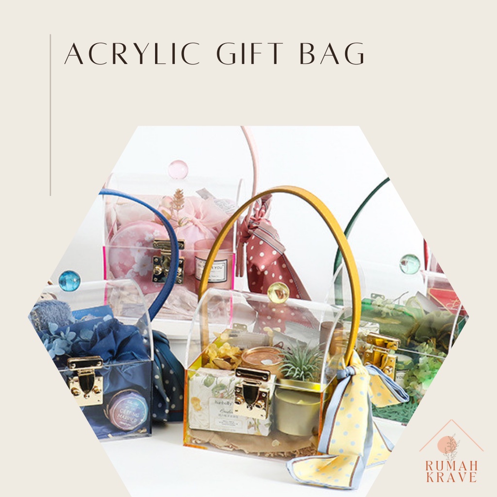 Jual RUMAH KRAVE - Treasure Acrylic Gift Bag Box Kotak Tas Kado Akrilik ...