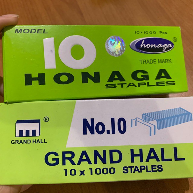 Jual HONAGA ISI STAPLES KECIL / ISI STAPLER NO.10 TERMURAH ISI 1 PACK ...