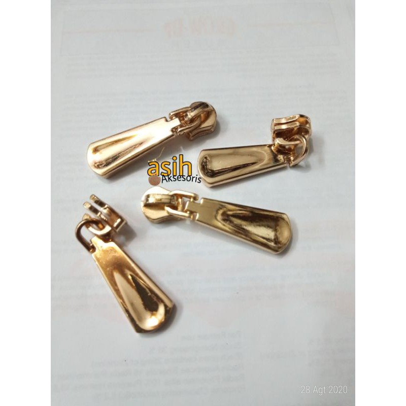 Jual Kepala resleting no.5 untuk rell gigi besi rosegold/mas muda ...
