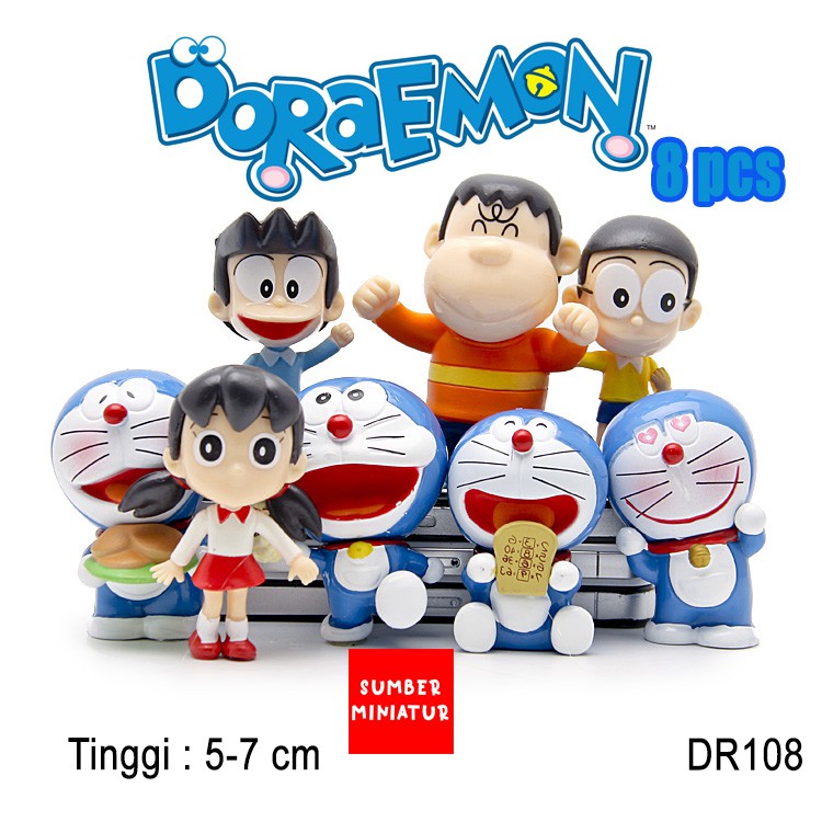 Jual Doraemon Stand by Me Set Figure / Pajangan Topper Kue 8 pcs per ...