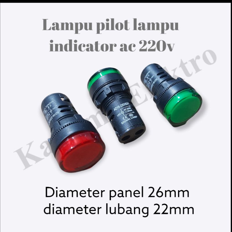 Jual Lampu Indicator Lampu Panel Lampu Ac 220v | Shopee Indonesia