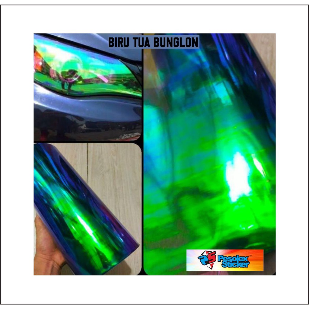 Jual STICKER STIKER SKORLET HEADLAMP BUNGLON / PELANGI CAMELON 30CM X ...