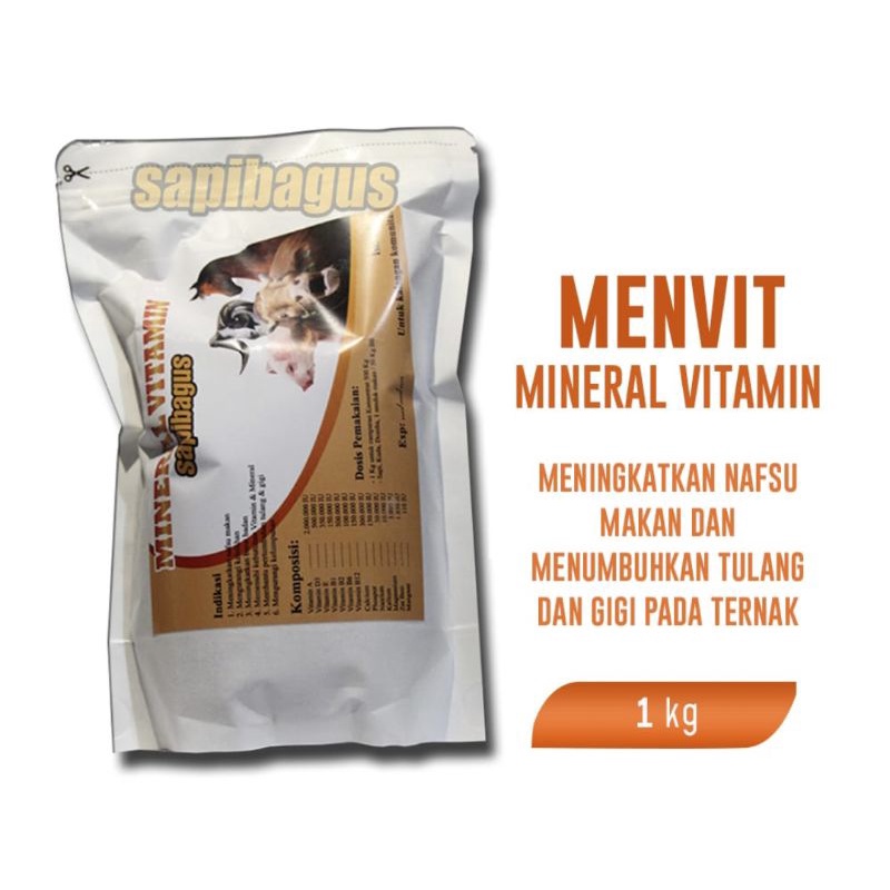 Jual Premix Premium Growlean Mineral Vitamin untuk sapi,kambing,domba Packing 1 kg | Shopee ...