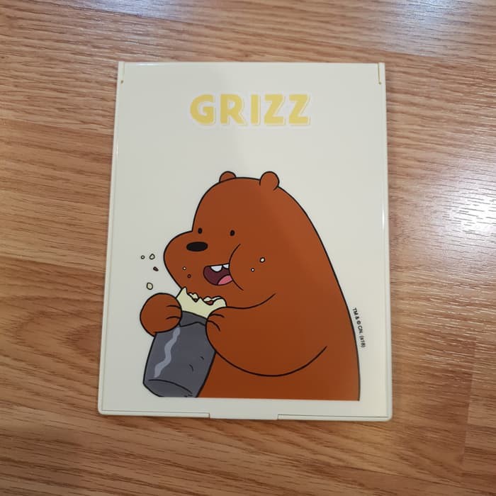 Jual Kaca Cermin We Bare Bears Grizz Portable Mirror Grizz Bukan Miniso ...