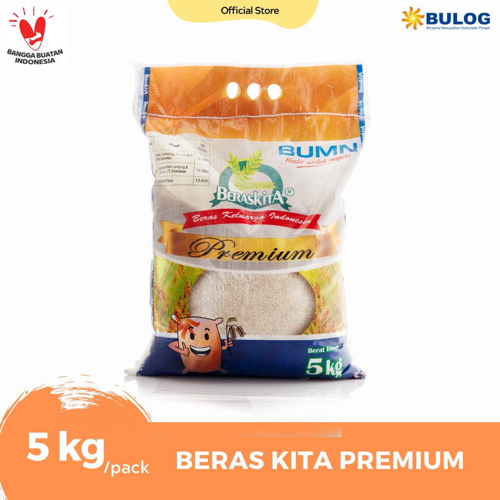 Jual BULOG - Beraskita Premium 5 kg | Shopee Indonesia