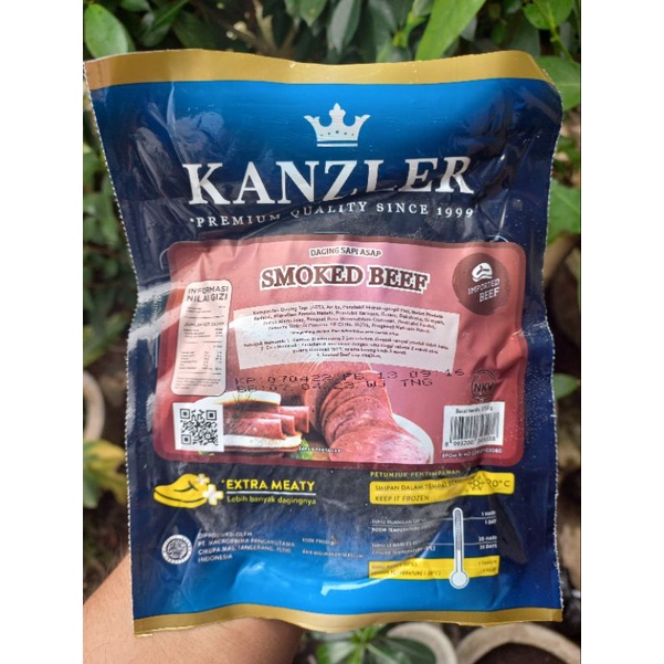 Jual Kanzler Smoked Beef (Daging Asap) Kemasan 250gram | Shopee Indonesia