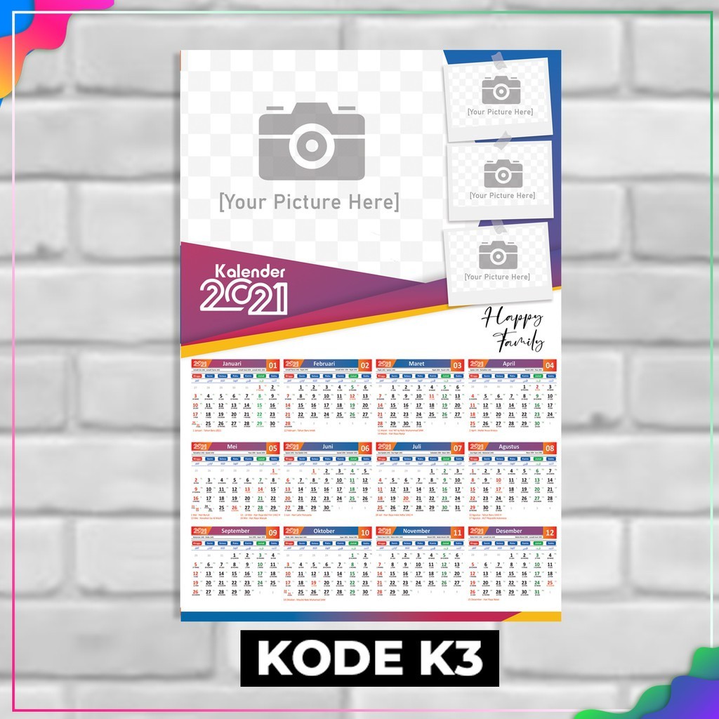 Jual KALENDER DINDING CUSTOM MURAH | Shopee Indonesia