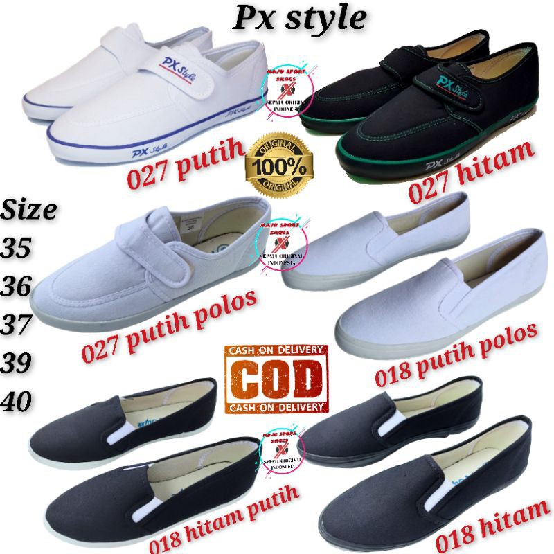Jual PX STYLE 027 018 - sepatu Slip On wanita perekat , sepatu kerja ...