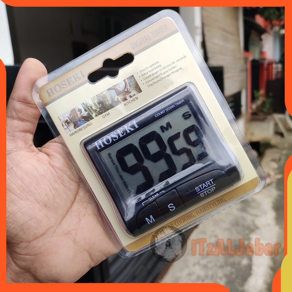 Jual Original Digital timer Stopwatch Dapur Timer Hoseki 2206 Asli ...