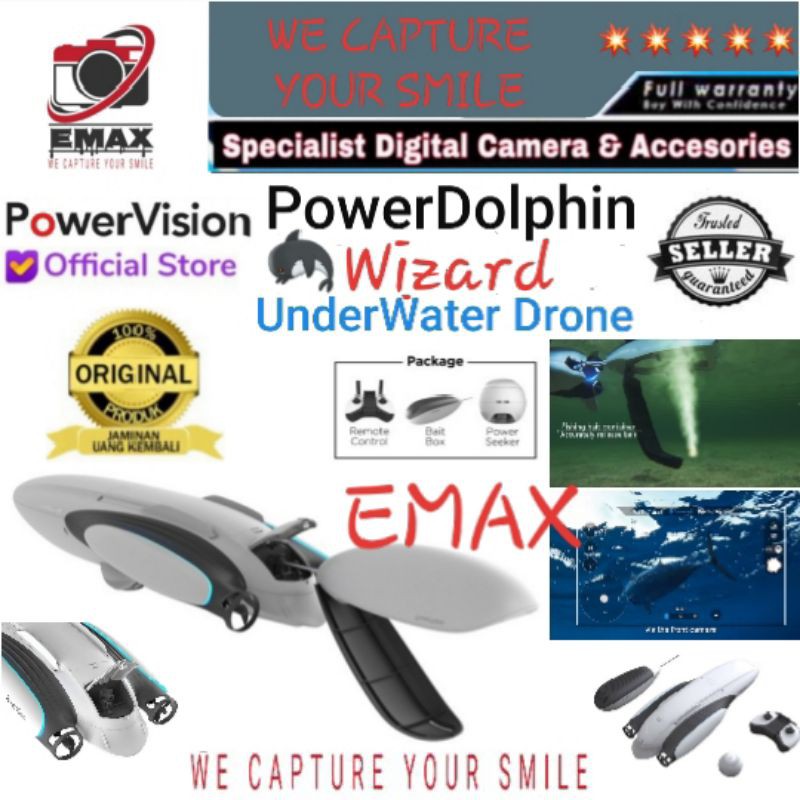 Jual Power Vision PowerDolphin Wizard Underwater Drone 4K PowerVision ...