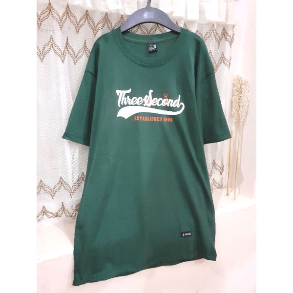 Jual Kaos Three Second Greenlight tiruan ukuran M L XL | Shopee Indonesia
