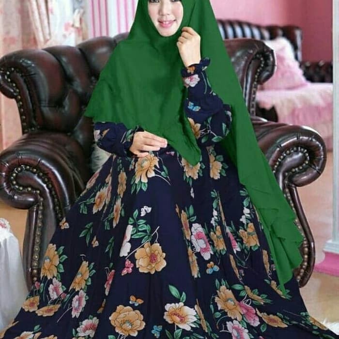 Jual Sale!!! Maxi Dress Jumbo Busui Puspita Wolfis Monalisa Ld110Cm Fit To Xl - Navy Hot Sale ...