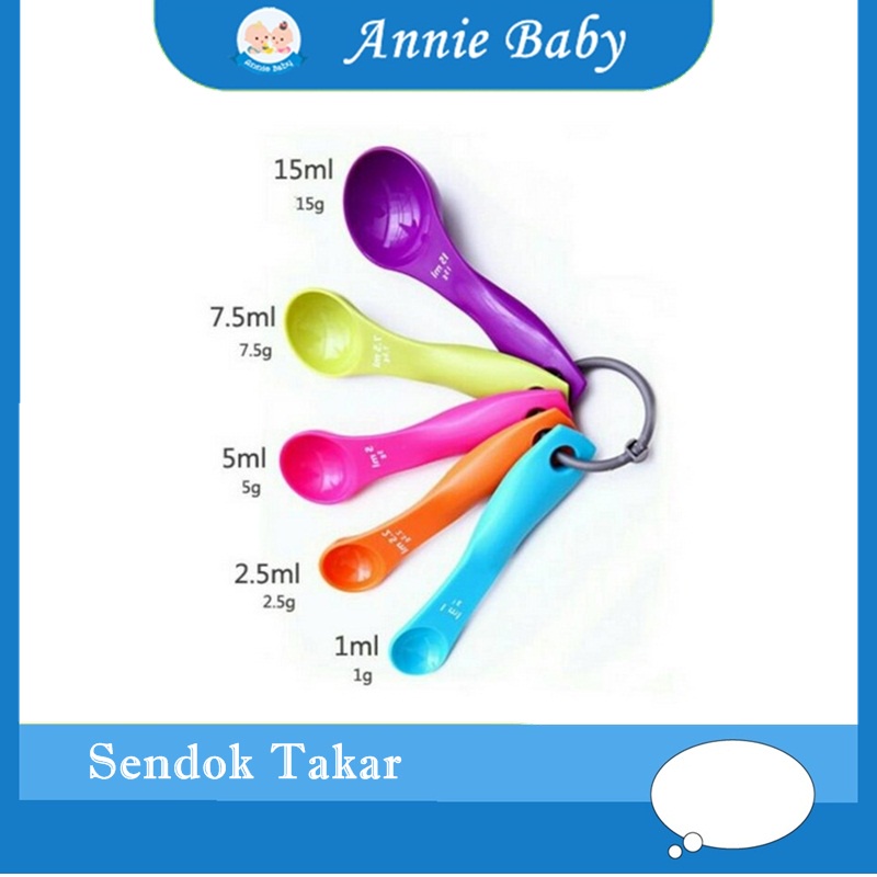 Jual Annie Baby Sendok Takar Set 5 in 1 Multifungsi Serbaguna Ukur Bumbu Dapur Susu Bayi Takaran ...