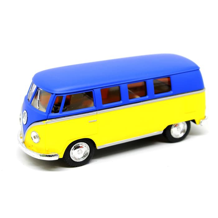 Jual Kinsmart - VW Classic Bus 1962 Matte, Biru Kuning | Shopee Indonesia