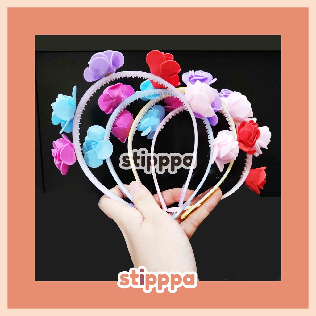 Jual BANDO BUNGA HIASAN KEPALA / FLOWER HEADPIECE / AKSESORIS RAMBUT ...