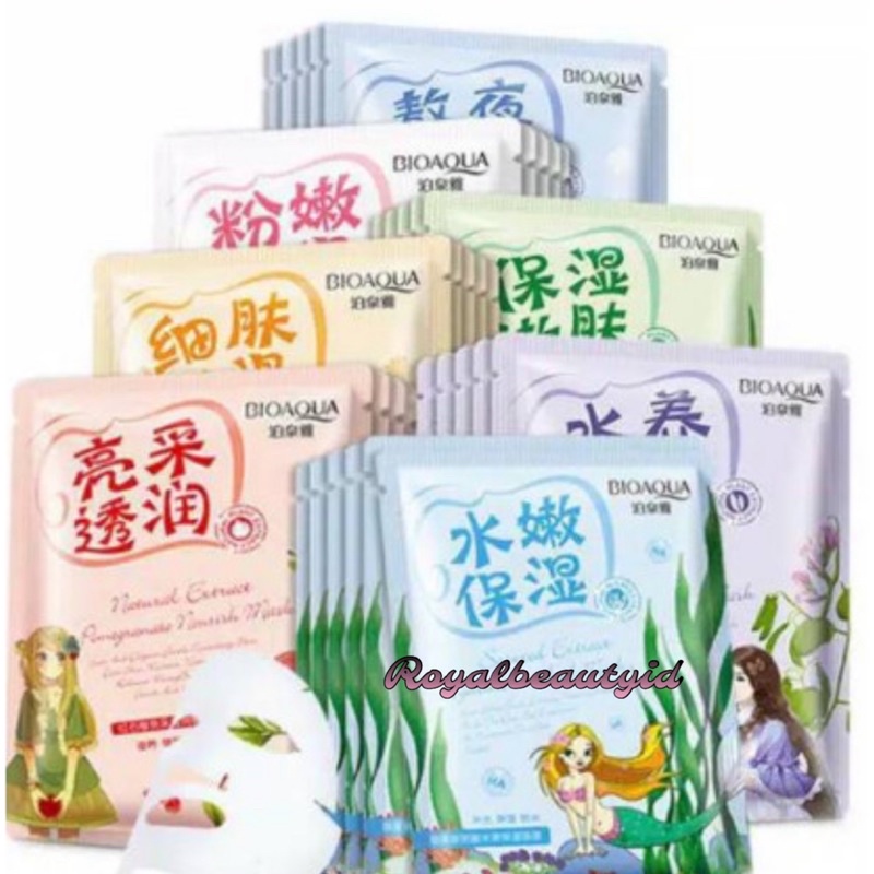 Jual original bio aqua natural plant mask greentea green tea oil ...