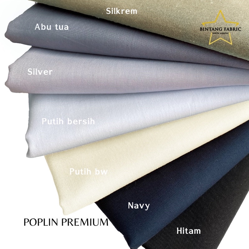Jual Bahan Kain Katun Cotton Poplin Premium 0,5 meter | Shopee Indonesia