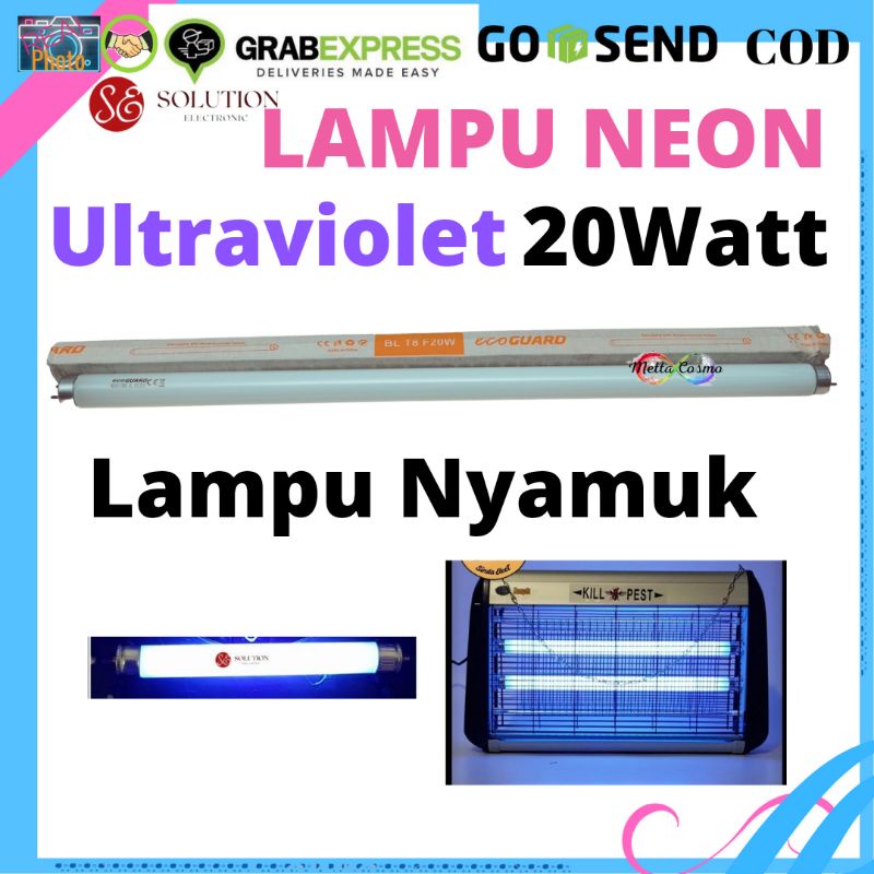 Jual lampu Neon Ultraviolet Nyamuk 20 Watt Lampu TL UV Biru 20 Watt Nyamuk | Shopee Indonesia