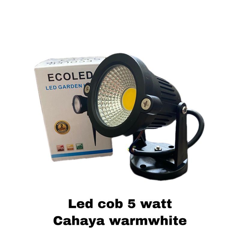 Jual Lampu sorot LED lampu hias taman cob 5 Watt warm white | Shopee Indonesia