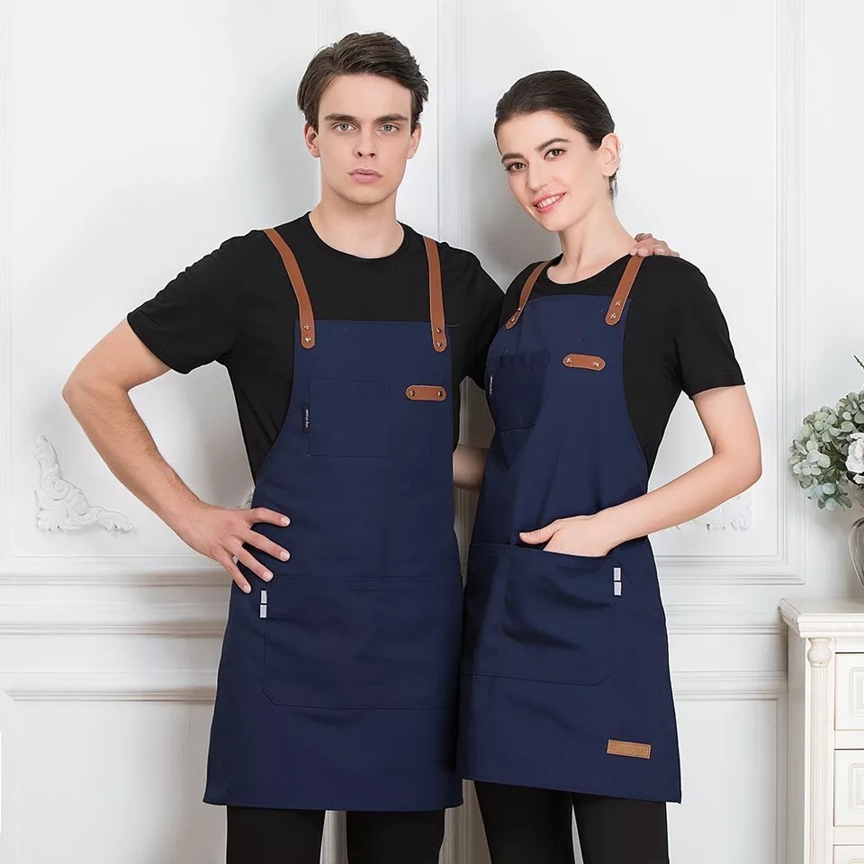 Jual Apron Barista Custom Bartender Celemek Masak Barbershop Waiter ...