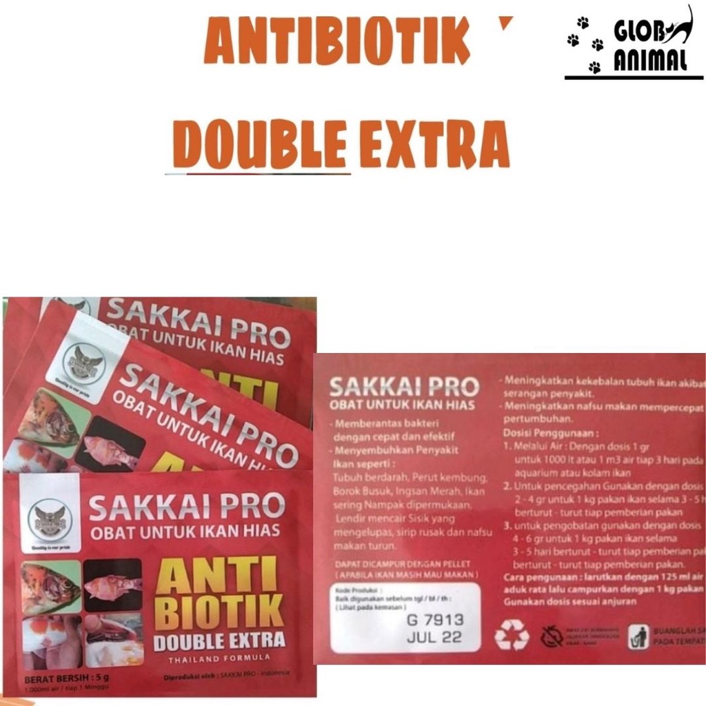 Jual BIOTIK DOUBLE EXTRA SAKKAI PRO OBAT IKAN HIAS AMPUH 5GRAM ANTI ...