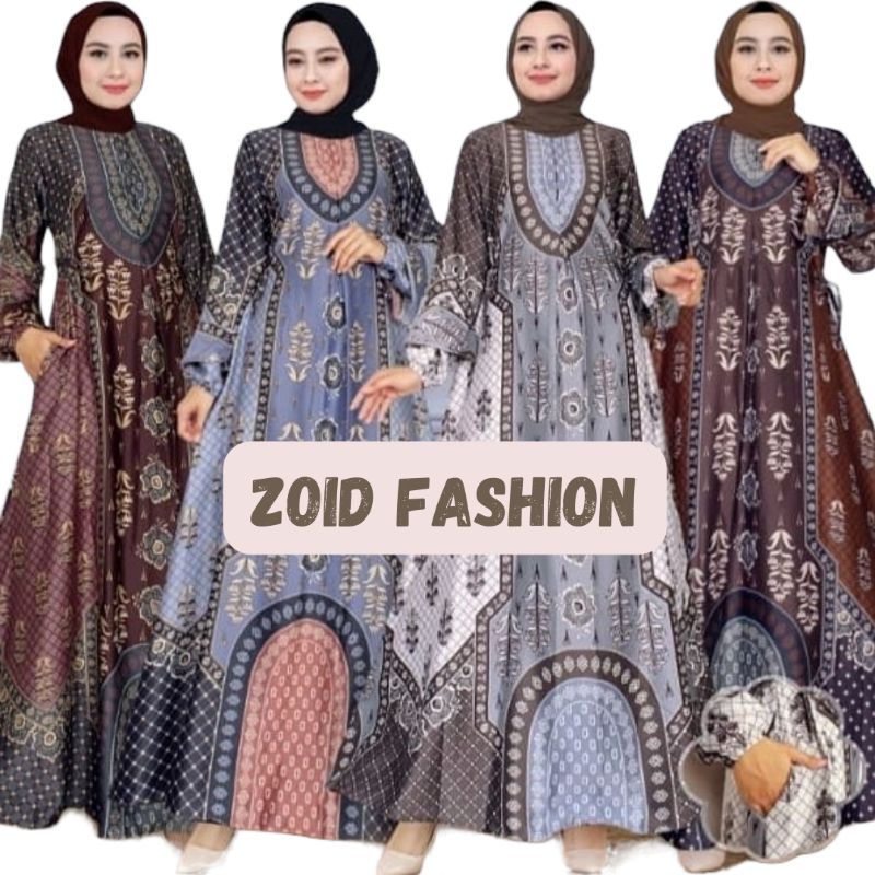 Jual Gamis Silk Premium Motif Raflesia Mengkilat (Jumbo Ready) | Shopee ...