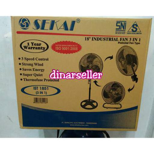 Jual SEKAI INDUSTRIAL FAN IST 1851 3 IN 1 / KIPAS ANGIN 3 FUNGSI | Shopee Indonesia