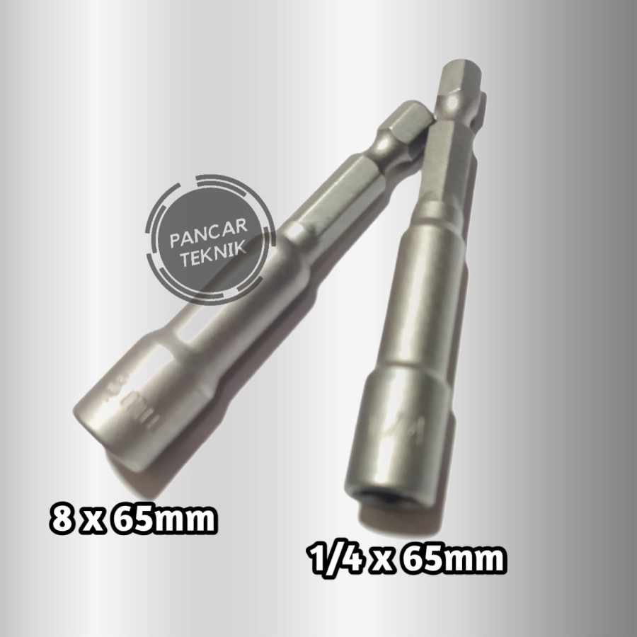 Jual Mata Kunci Sock Roofing Baja Ringan Magnetic Nut Setter 8x65mm satuan | Shopee Indonesia