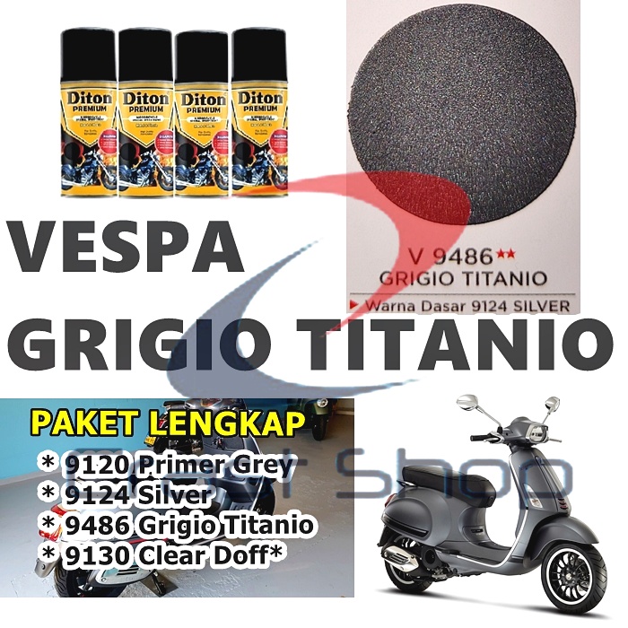 Jual Paket Lengkap Cat Pilox Diton Premium Vespa Grigio Titanio 9486 ...
