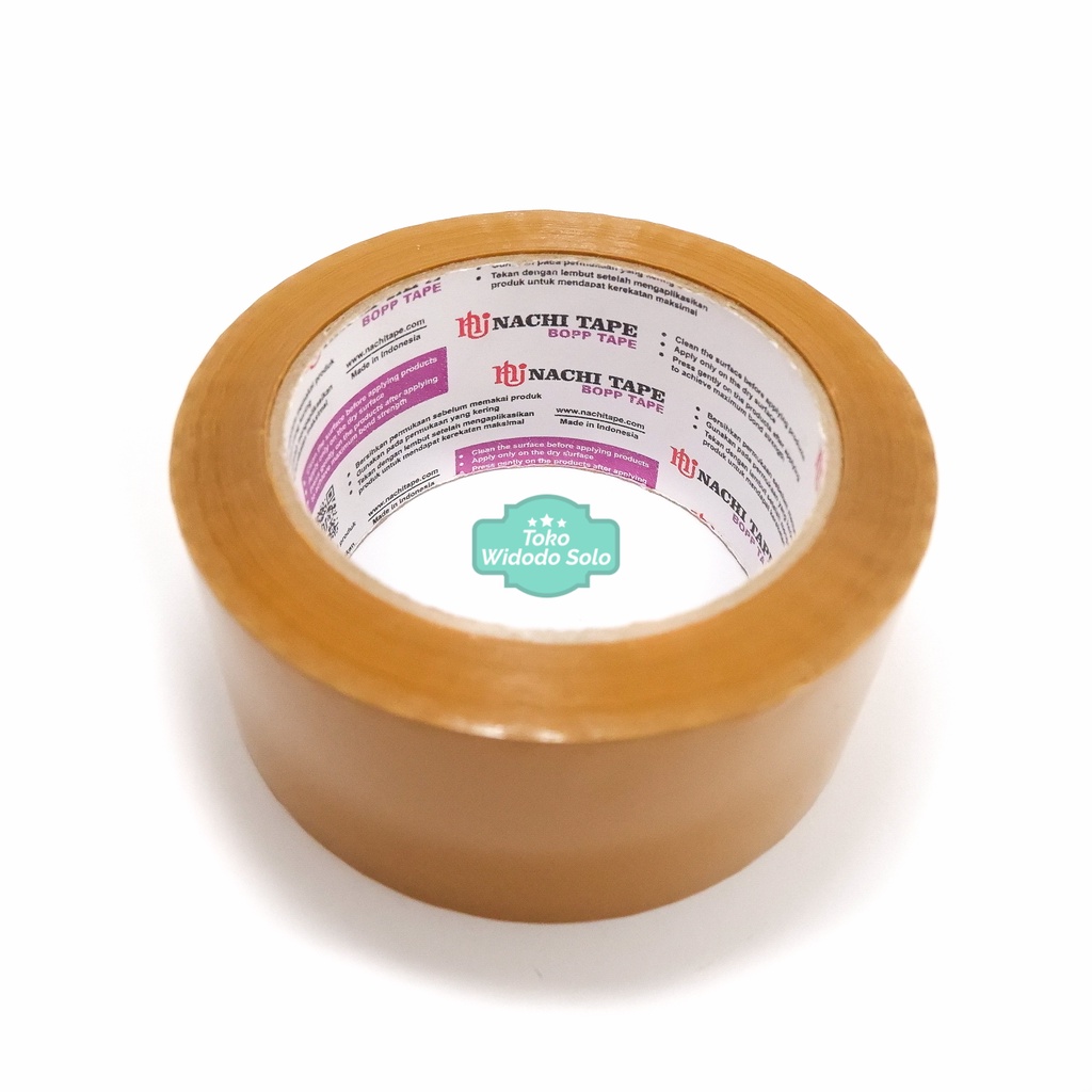 Jual Isolasi Lakban OPP Nachi Tape Coklat 48mm x 100 Yard 2 Inch Isolasi Plastik - 1 Buah ...