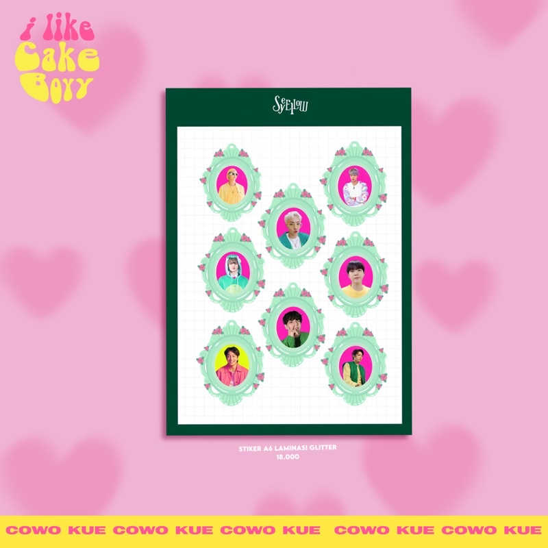 Jual COWO KUEH STICKER GLITTER [READYSTOCK] | Shopee Indonesia