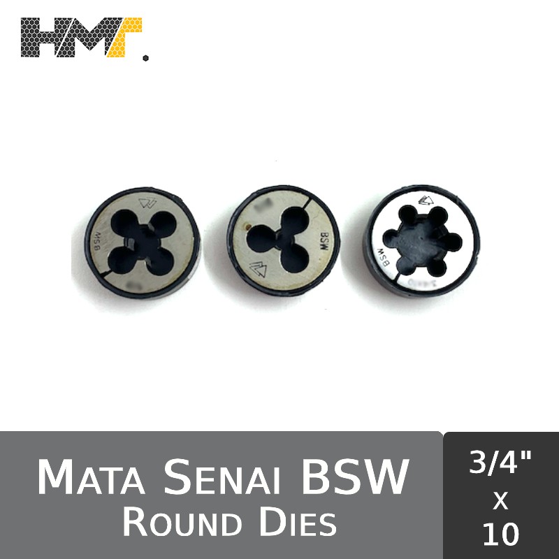 Jual Mata Senai BSW Type 3/4" x 10 Drat Luar Baut / Round Dies BSW | Shopee Indonesia