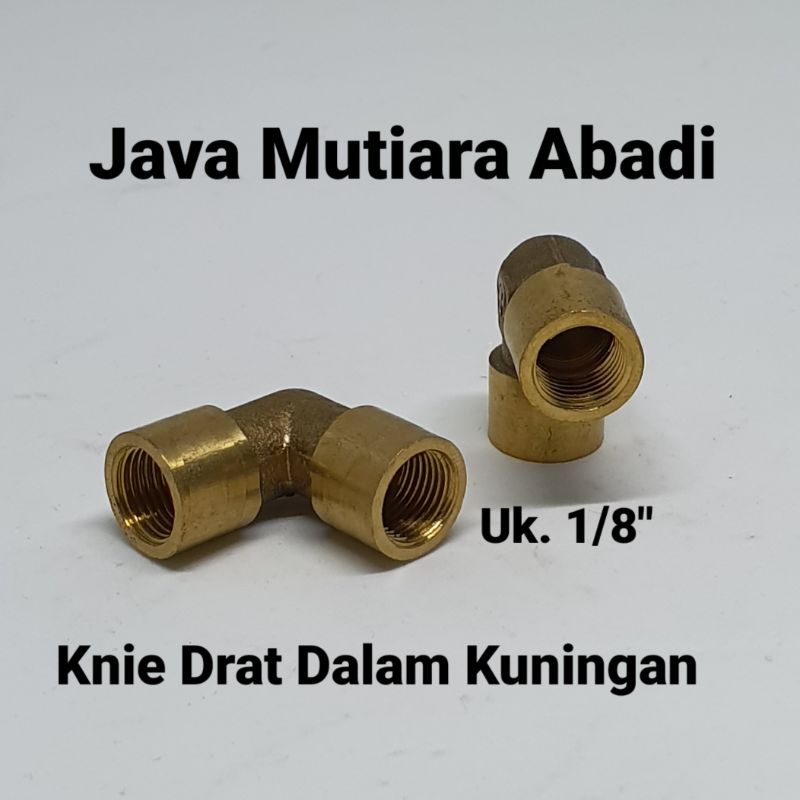 Jual Knee/Knie/Elbow/Siku drat dalam 1/8" kuningan import | Shopee ...