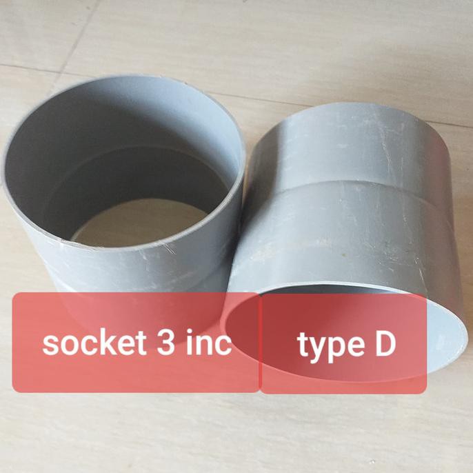 Jual Fitting Pvc Sock 3 In Sambungan Pipa Pvc Socket 3 In Type D ...