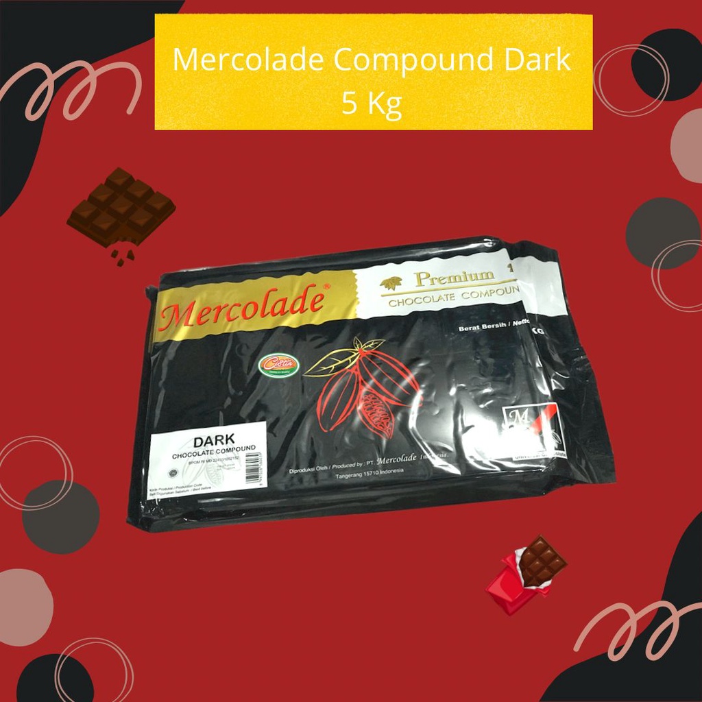 Jual MERCOLADE COMPOUND DARK 5KG (COKLAT BATANG) | Shopee Indonesia