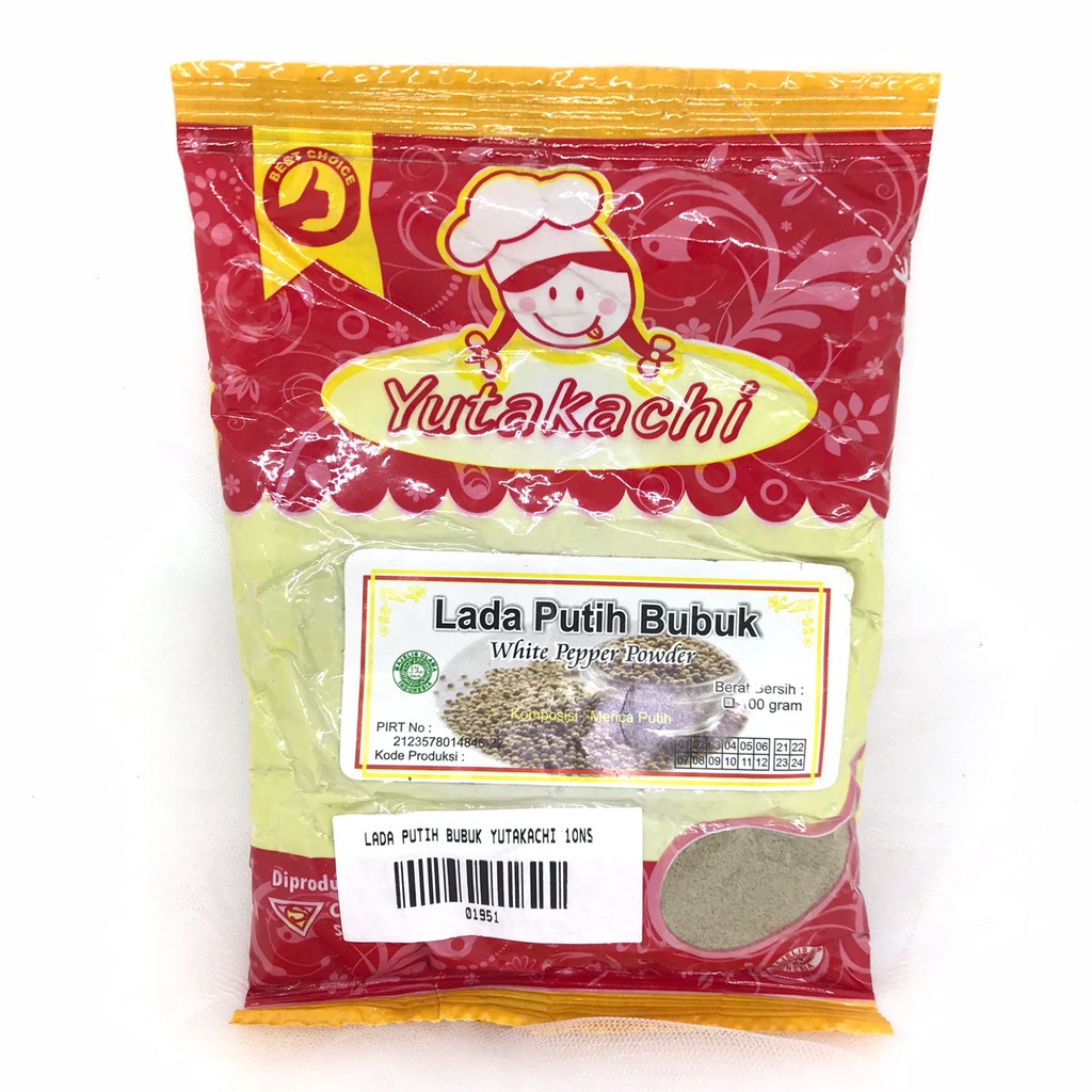 Jual Lada Putih Bubuk 100gr Yutakachi/ Merica putih/ White Pepper ...