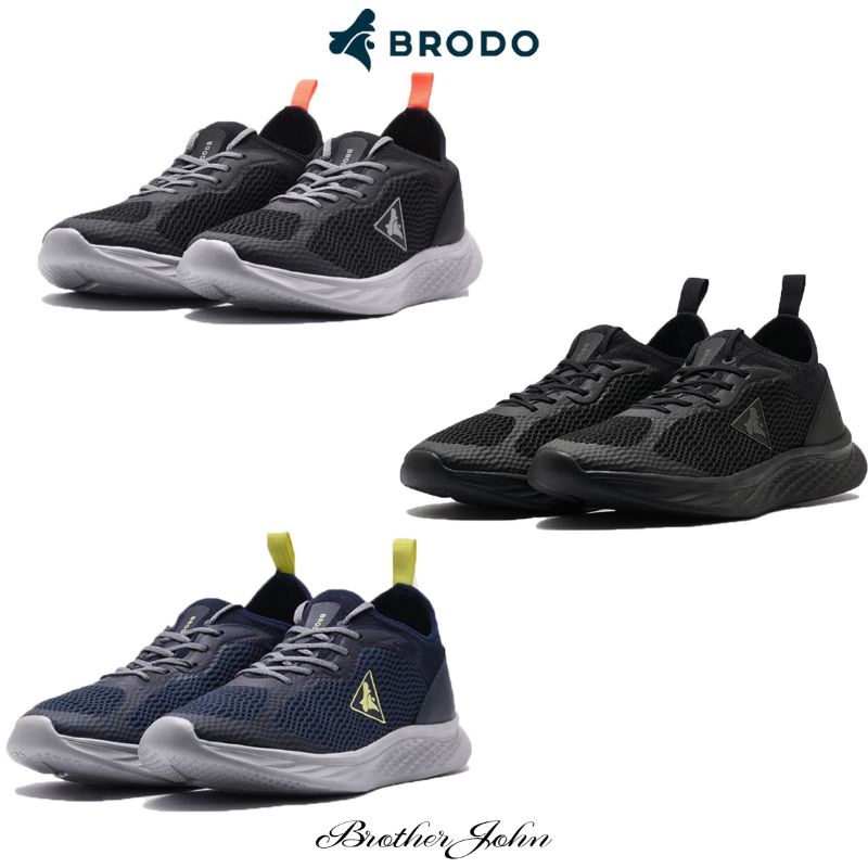 Jual BRODO ORIGINAL-Sneaker Active Pacer Full Black | Shopee Indonesia
