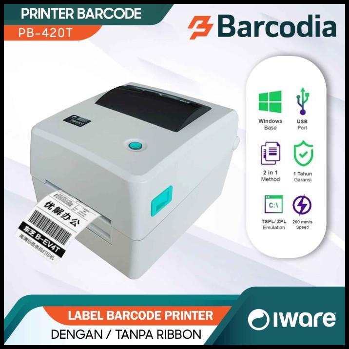 Jual Zebra Gc420T/Gc-420 Printer Barcode / Label Printer Iware Pb-420T ...