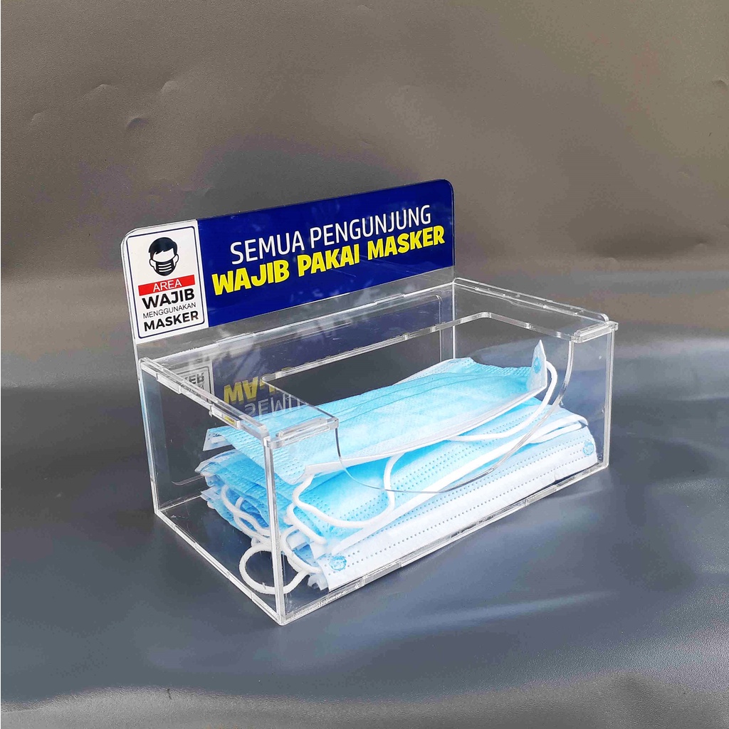 Jual Kotak Masker Akrilik, Kotak Tempat Masker, Akrilik Pakai Masker ...