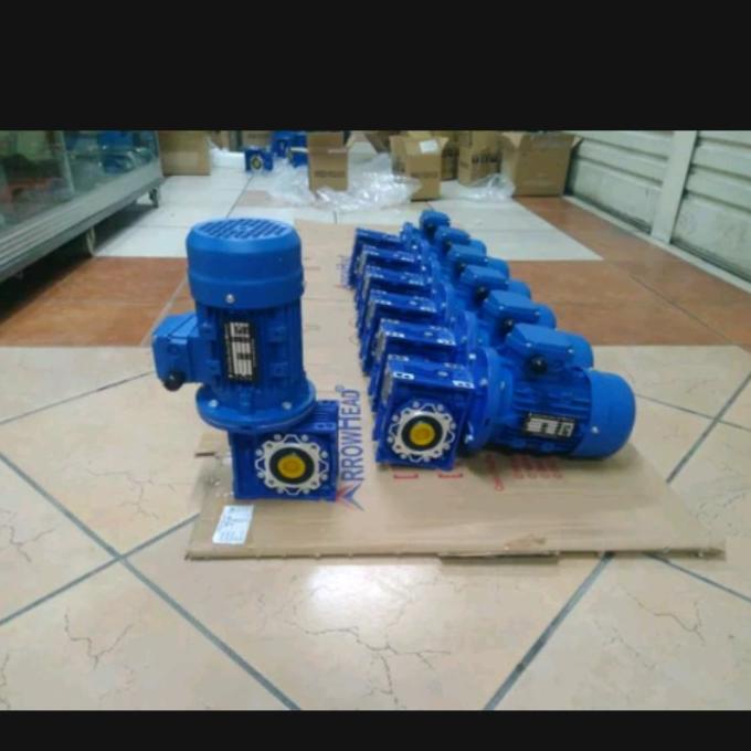 Jual Gearmotor Nmrv 090 Power 2Hp 1.5Kw Volt 220V/380V 3Phase Gear Box | Shopee Indonesia
