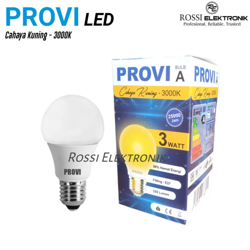 Jual PROVI LED 3 W - Lampu LED Cahaya Warm White | Shopee Indonesia