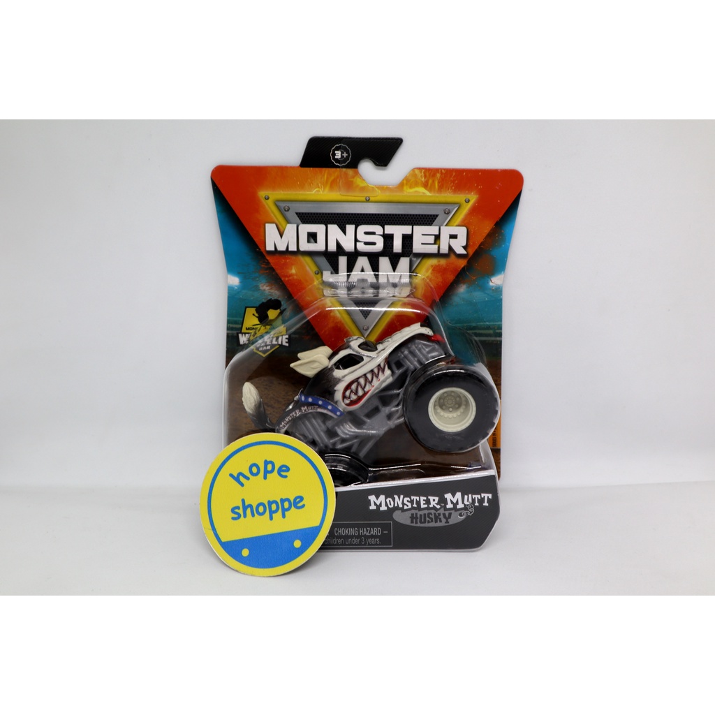 Jual Monster Jam Wheelie Bar Monster Mutt Husky Skala 64 Original Spin ...