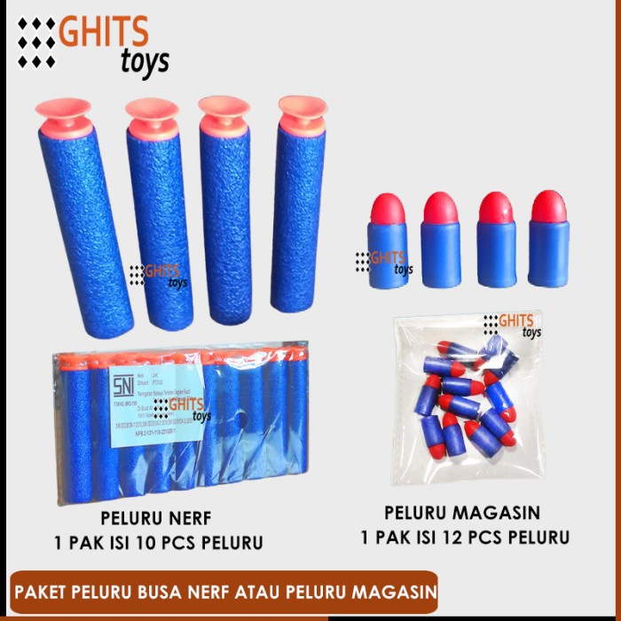 Jual PELURU BUSA NERF / PELURU BUSA MAGAZINE MAGASIN Senjata Tembakan ...