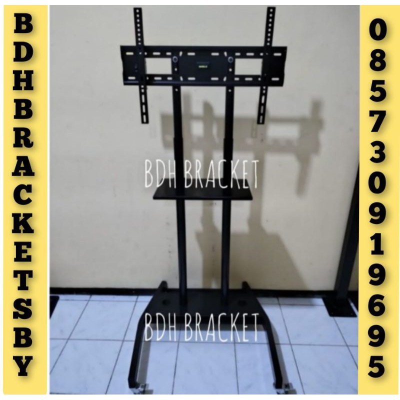 Jual Braket standing tv Bracket standing Model baru 43 50 55 65 75 85 ...