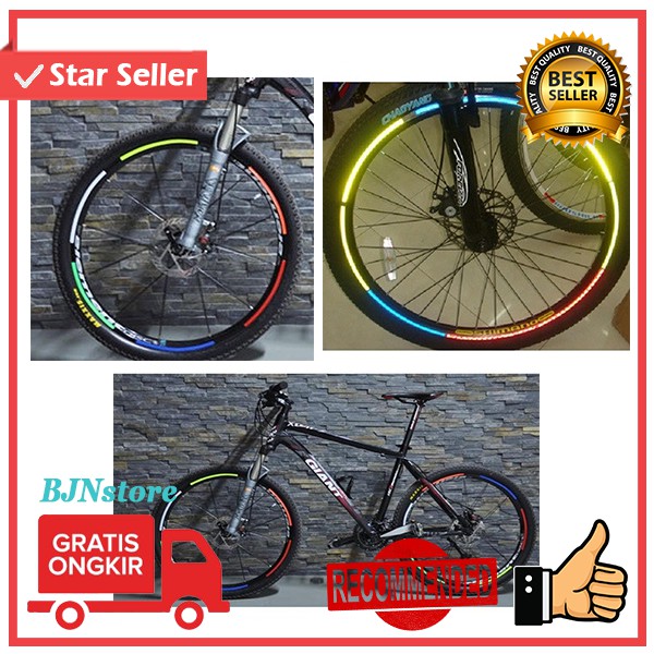 Jual PROMO!! Bicycle Wheel Reflective Sticker / stiker velg sepeda ...
