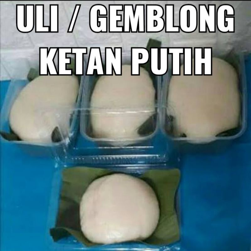 Jual ULI KETAN PUTIH/gemblong 1 kg | Shopee Indonesia