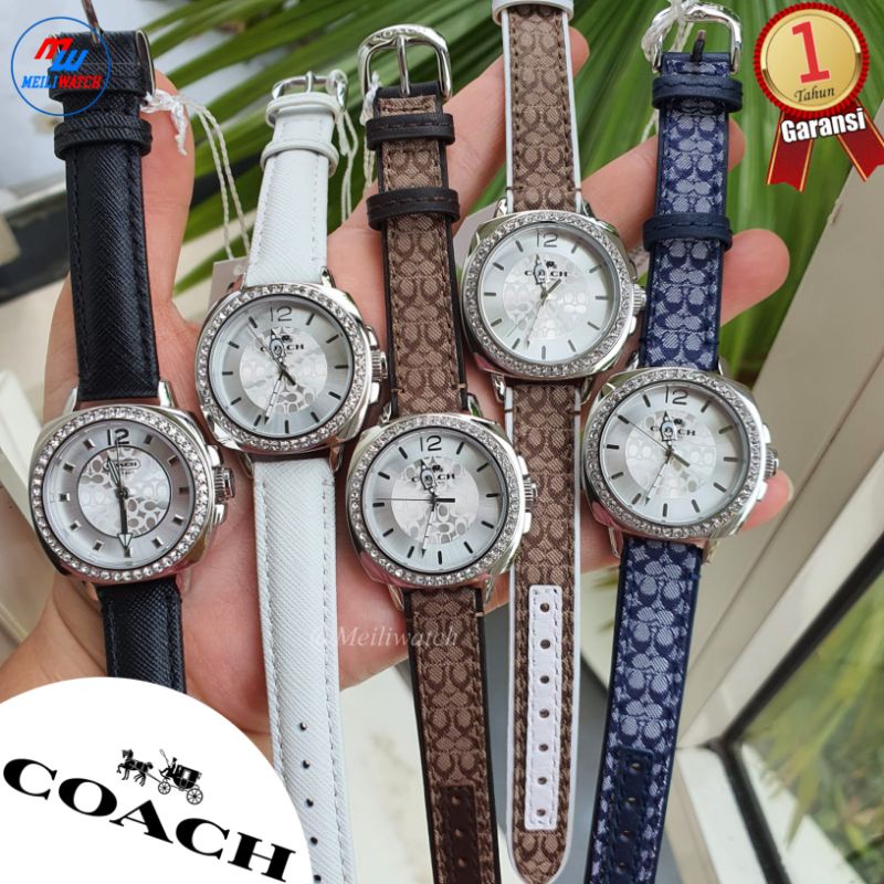 Jual JAM TANGAN COACH SILVER PERMATA | Shopee Indonesia